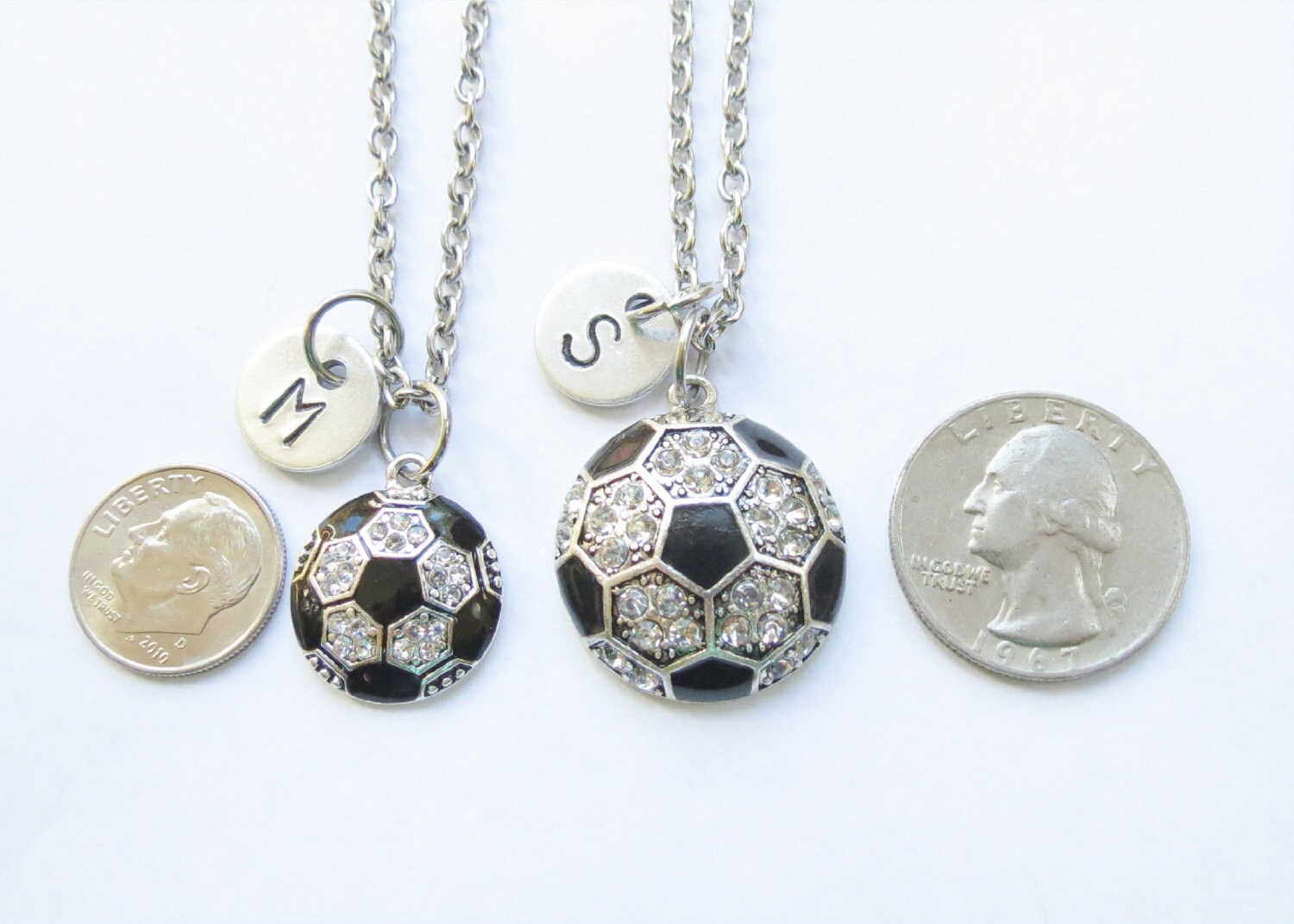 Personalized Soccer Necklace, Soccer Team Gift, Soccer Mom, Soccer ...