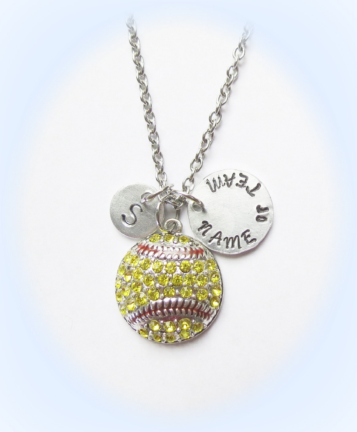Personalized Softball Necklace Softball Mom Softball Coach | Etsy
