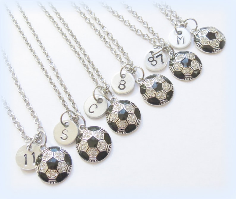 Personalized Soccer Necklace Jewelry Soccer Team Jewelry - Etsy