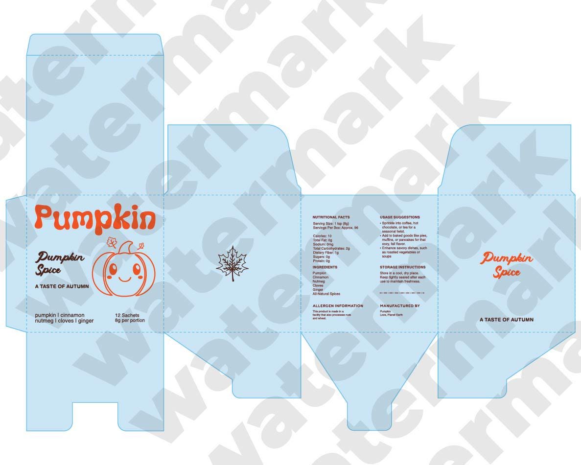 Pumpkin Treat Box Template,printable Fall Gift Box, Halloween Favor Box ...