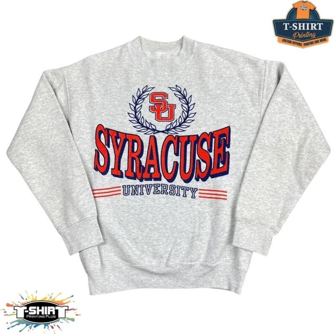 Vintage NCAA Syracuse University Logo Sweatshirt Syracuse - Etsy
