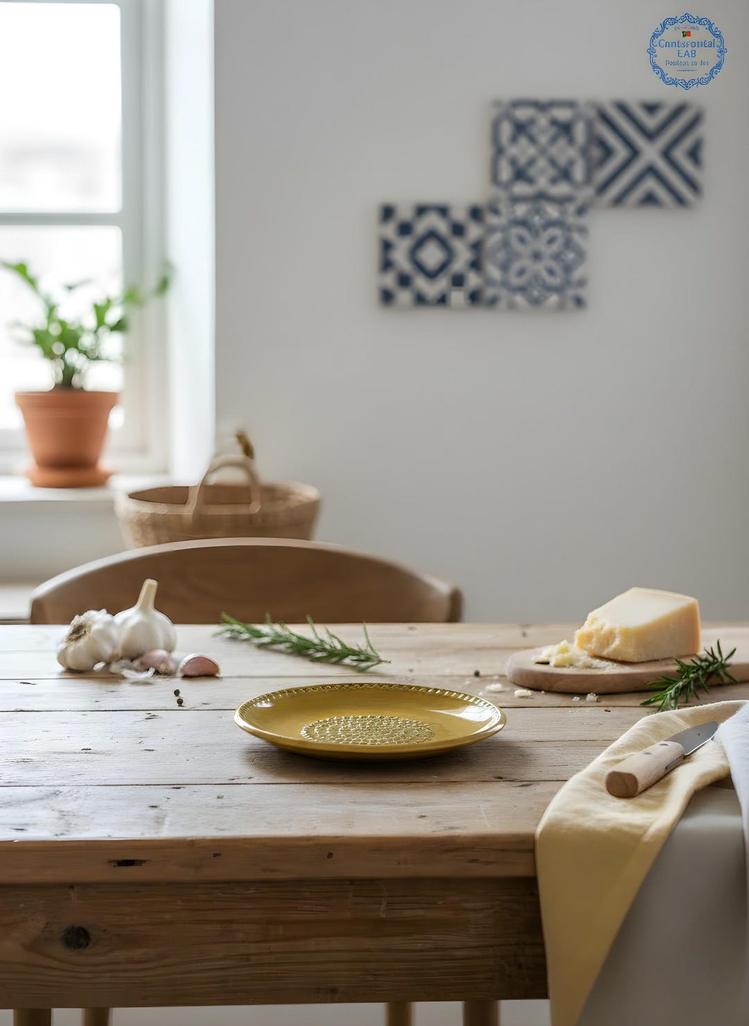 Handmade Ceramic Garlic Grater Plate: Portuguese Kitchen Tool (12 Cm ...