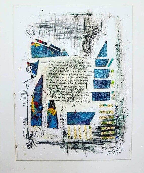 Collage Paper Mixed Media Illustration Board Cut Paper - Etsy