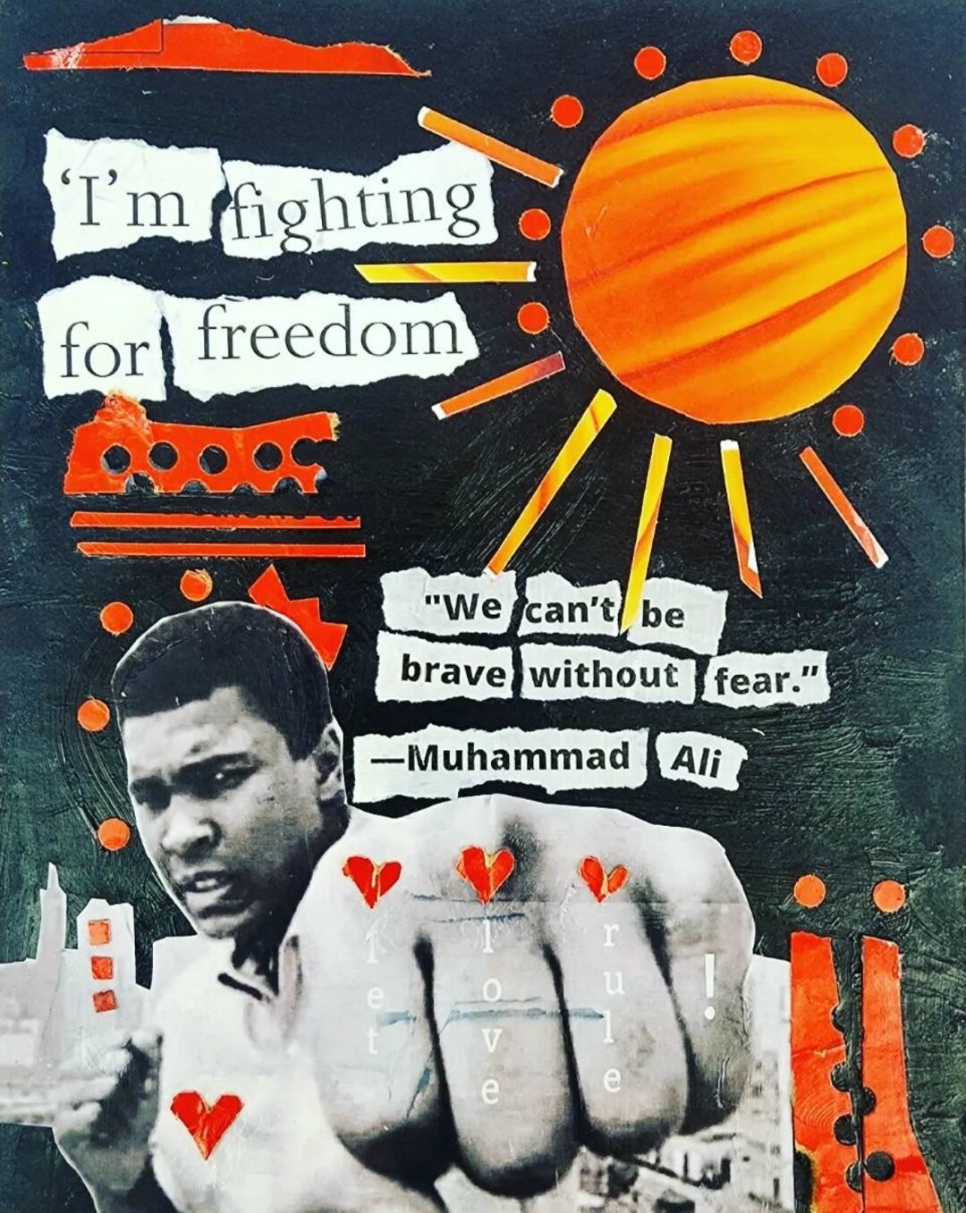 Ali. Muhammad Ali, Collage, Collage Work, Contemporary Art, Boxing ...