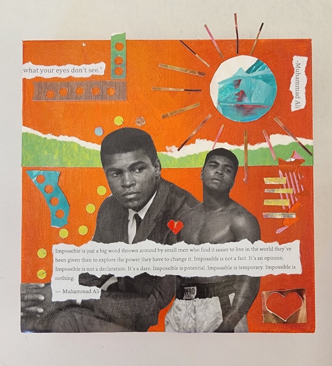 Ali. Muhammad Ali, Collage, Collage Work, Contemporary Art, Boxing ...