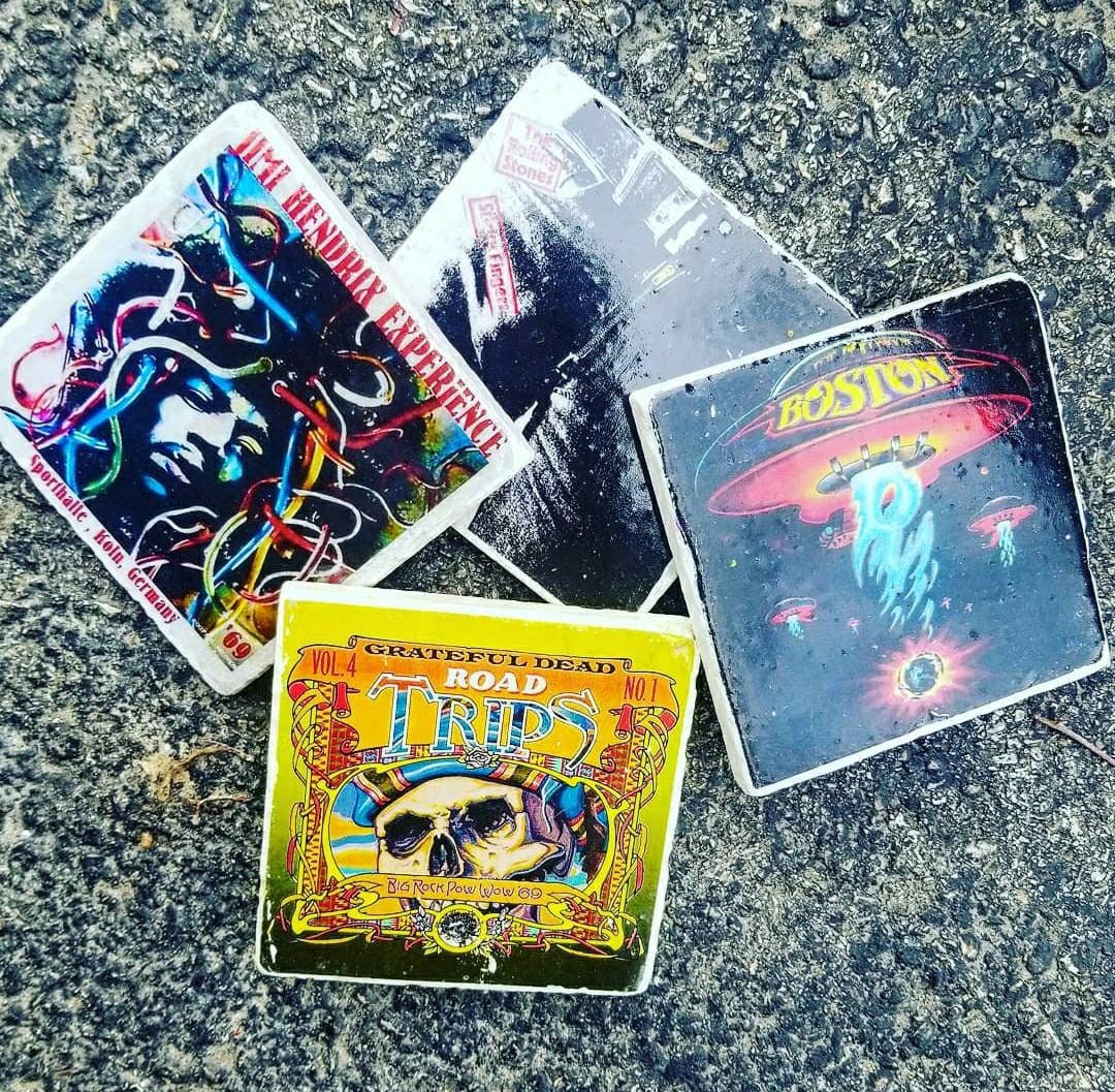 Album Cover Coasters, Handmade, Custom, Music Lover Gift, Musicians ...