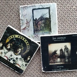 Album Cover Coasters, Handmade, Custom, Music Lover Gift, Musicians ...