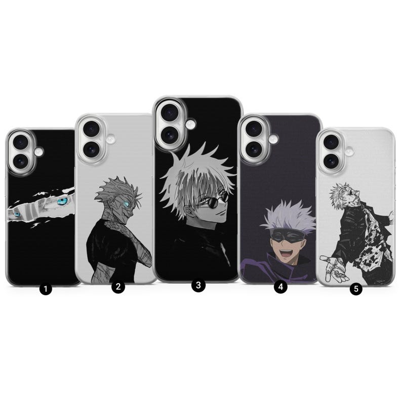 Satoru Gojo Phone Case Jujutsu Kaisen JJK Anime Manga Cover for iPhone ...