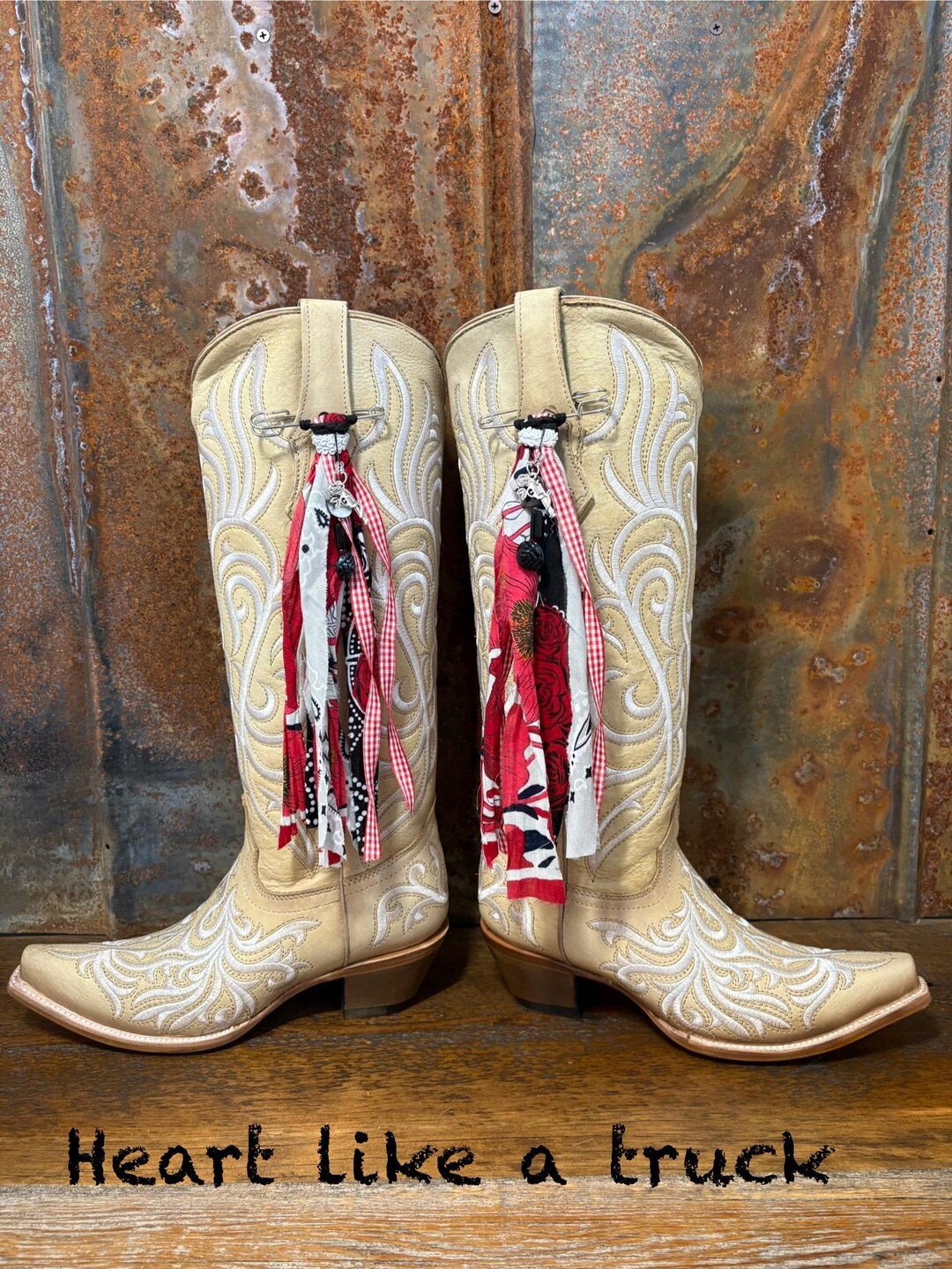 Cowboy Boot Ties Bows Dangles - Western Boho Cowgirl Handmade Accessory ...