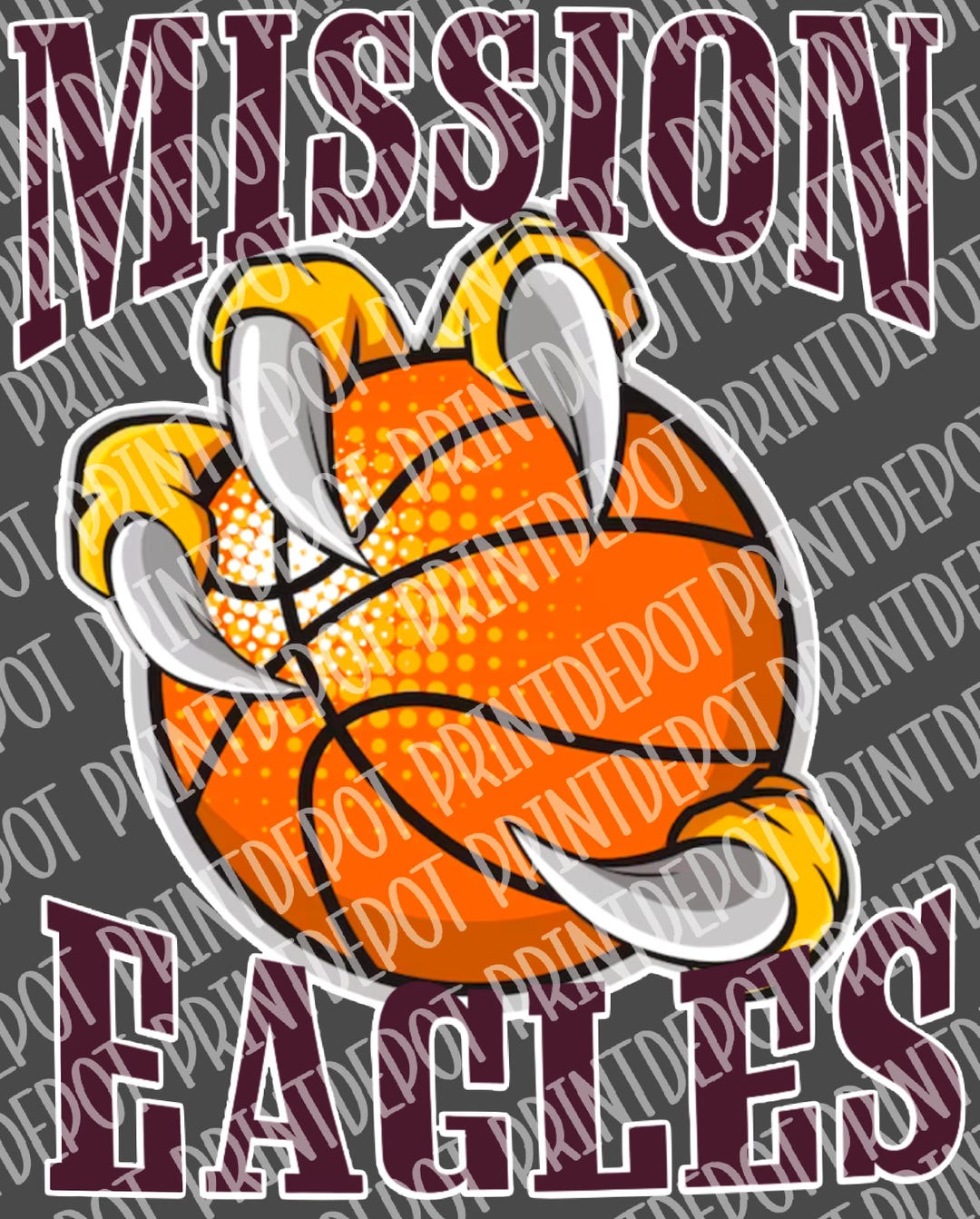 Mission Basketball PNG - Etsy