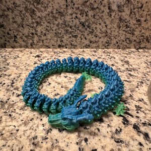 Articulated 3D Printed Dragon: Poseable Fidget Toy - Etsy