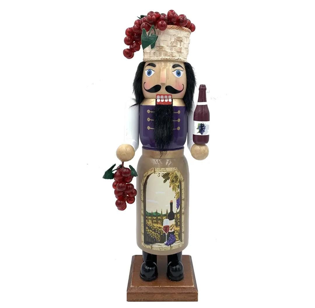 Tuscan Wine Steward Nutcracker – Handcrafted Italian Decor, Wine Lover ...
