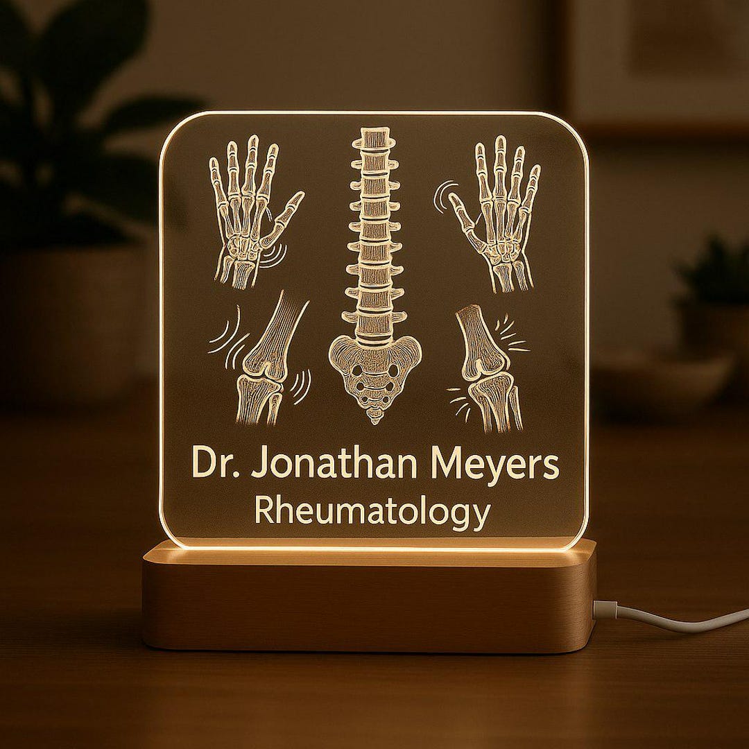 Rheumatologist Custom Night Light Personalized LED Gift for Doctors ...