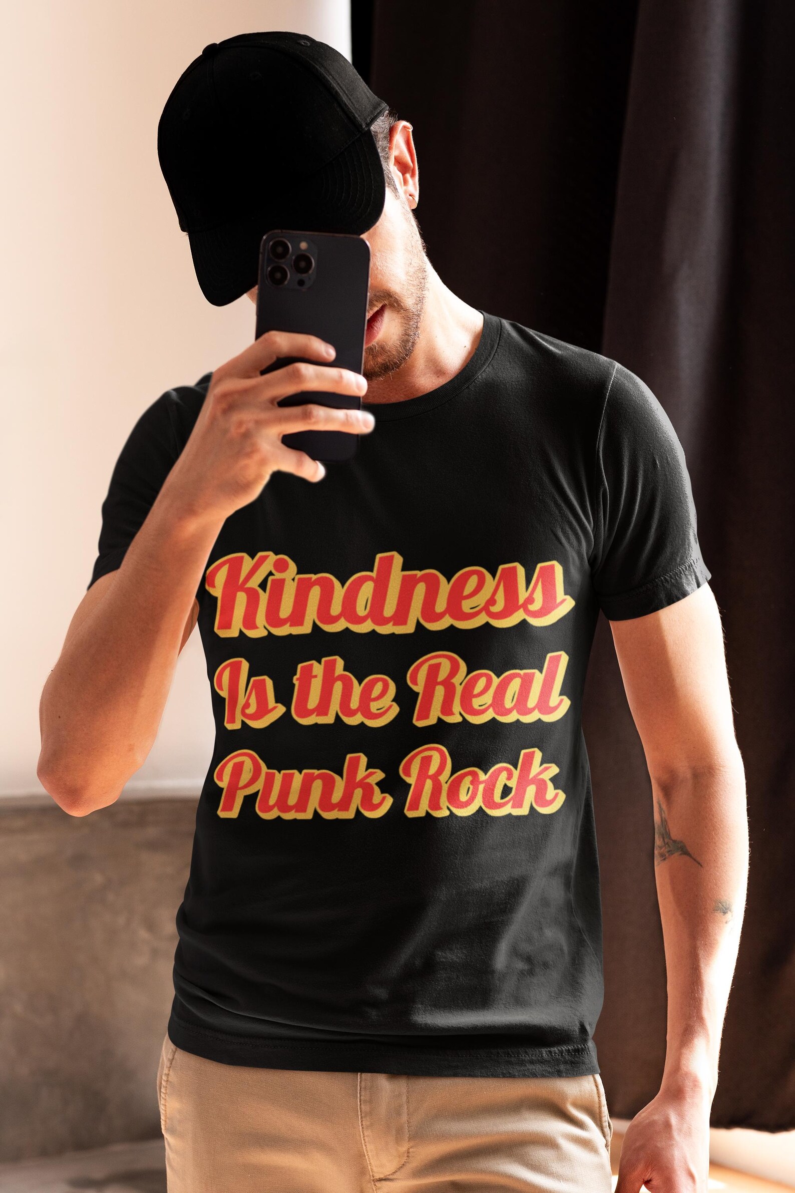 Kindness is the Real Punk Rock T-shirt, Unisex Softstyle Tee, Punk Rock ...