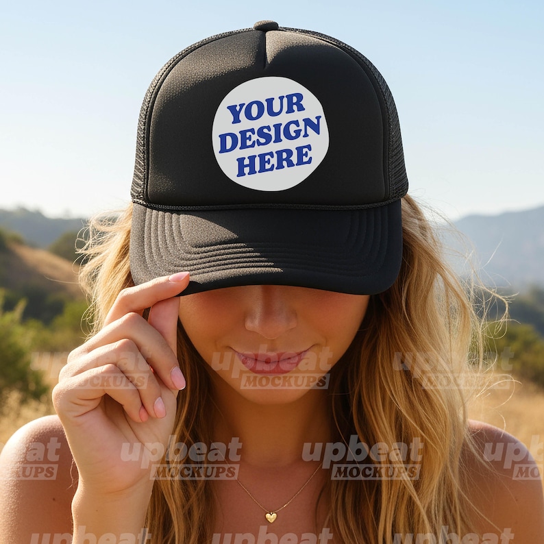 Trucker Hat Otto 39-165 Model Mockup Bundle (JPG Digital Downloads) 8 ...