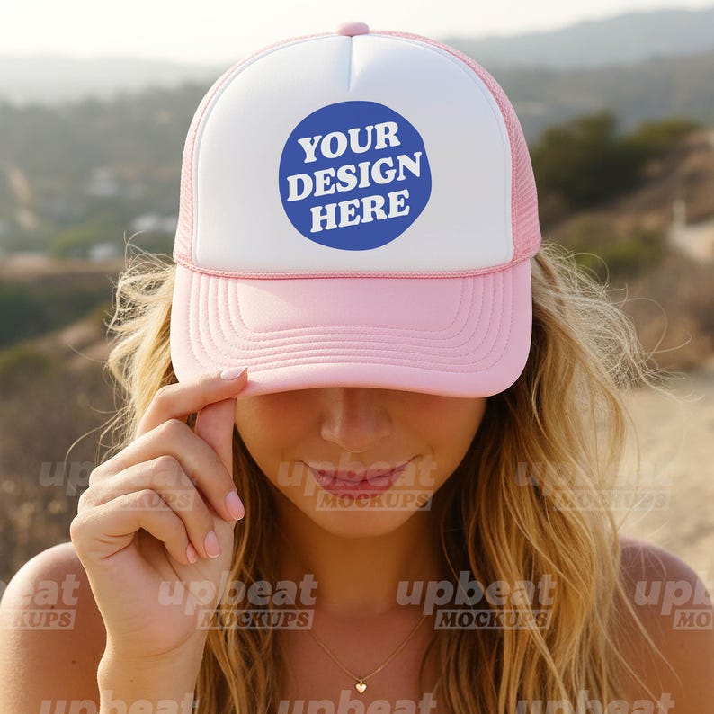Trucker Hat Otto 39-165 Model Mockup Bundle (JPG Digital Downloads) 8 ...