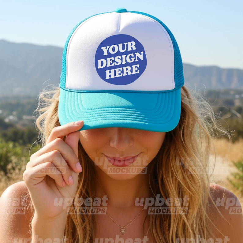 Trucker Hat Otto 39-165 Model Mockup Bundle (JPG Digital Downloads) 8 ...