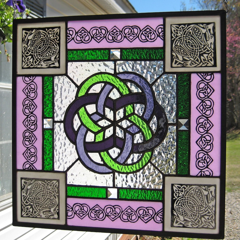 Celtic Stain Glass - Etsy