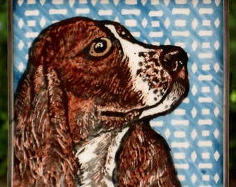 Stained Glass Springer Spaniel - Etsy