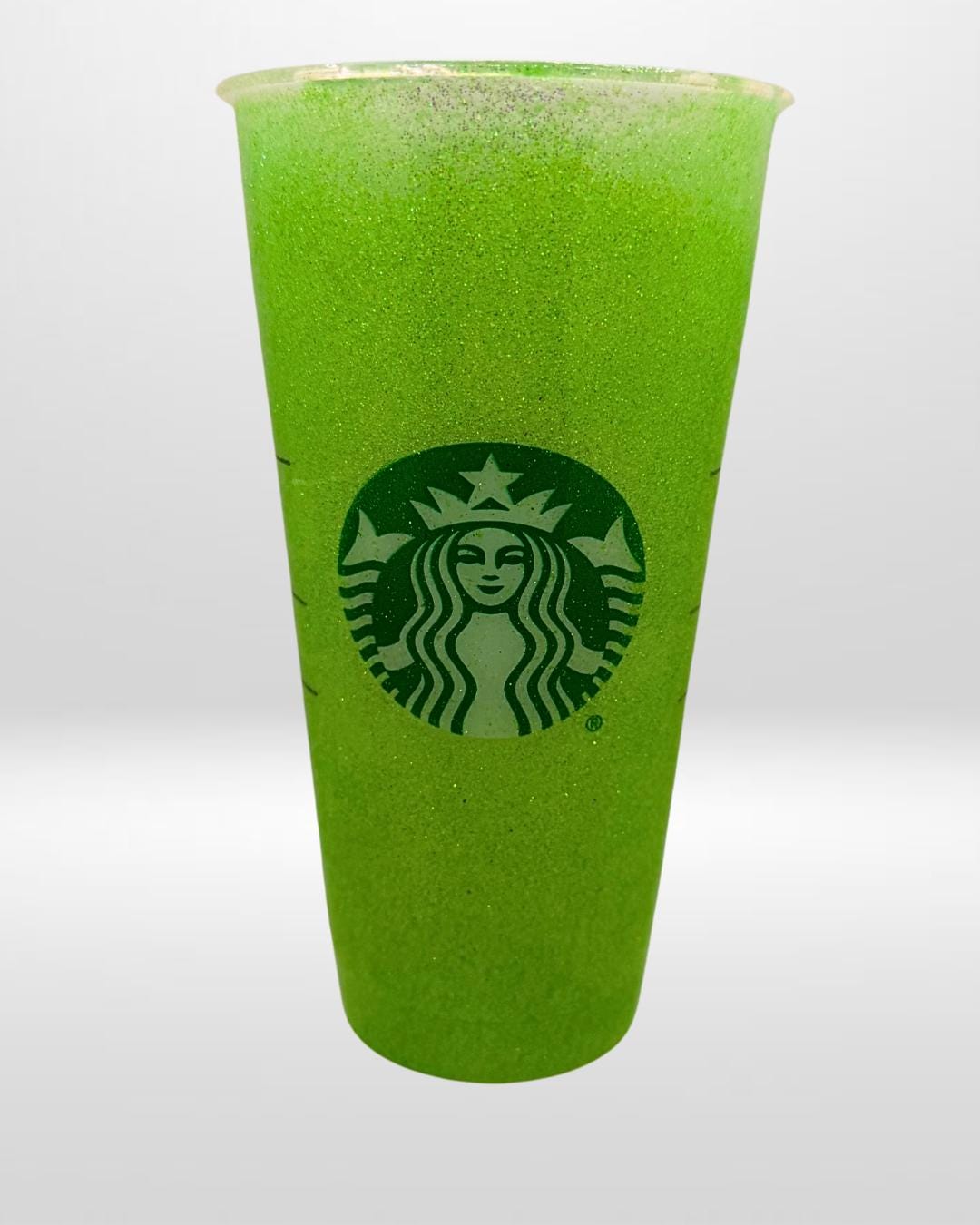 Starbucks Neon Green Glitter Cold Cup 24oz - Etsy