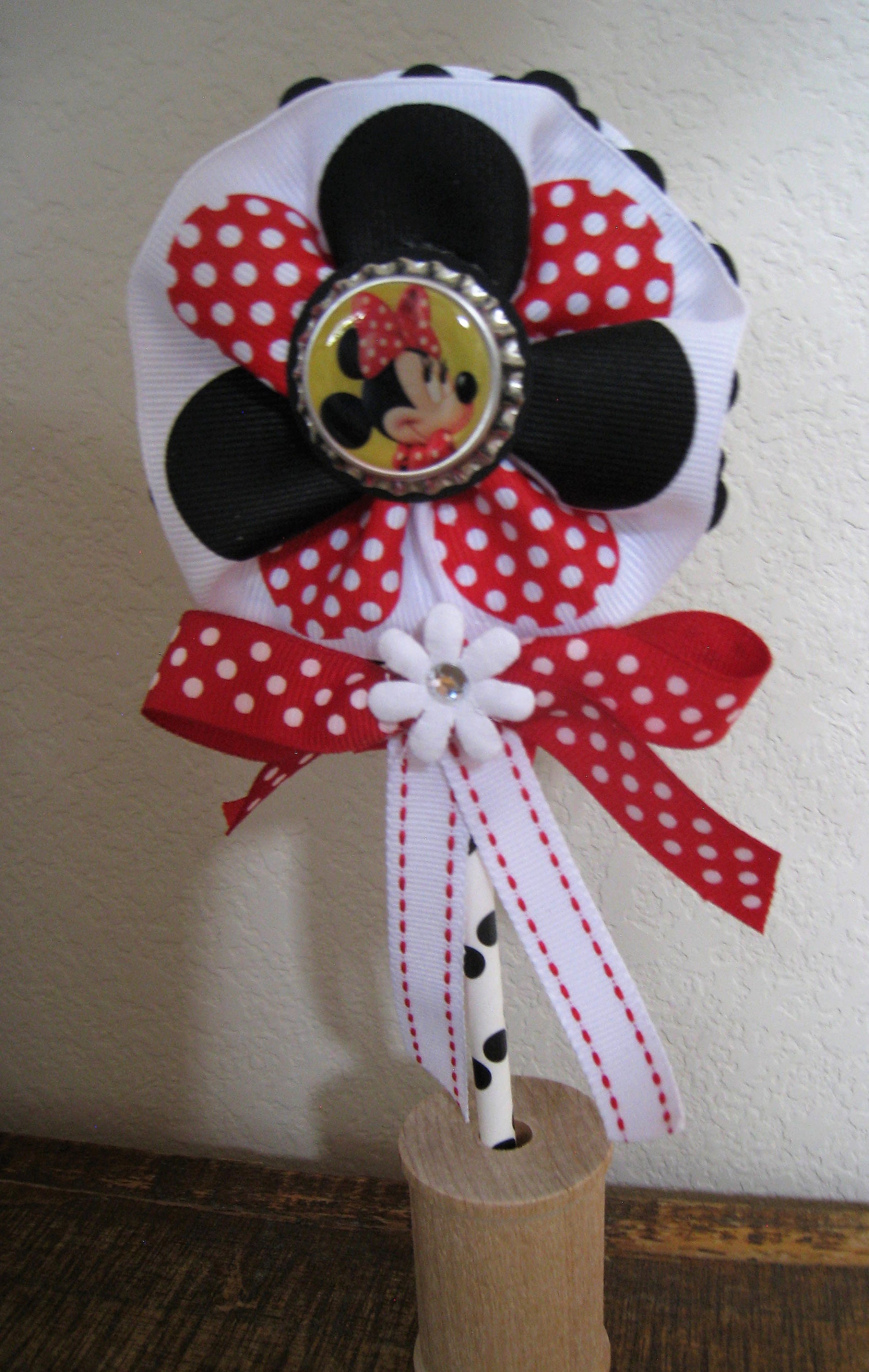 Minnie Mouse Wand Lollipop Card | Etsy