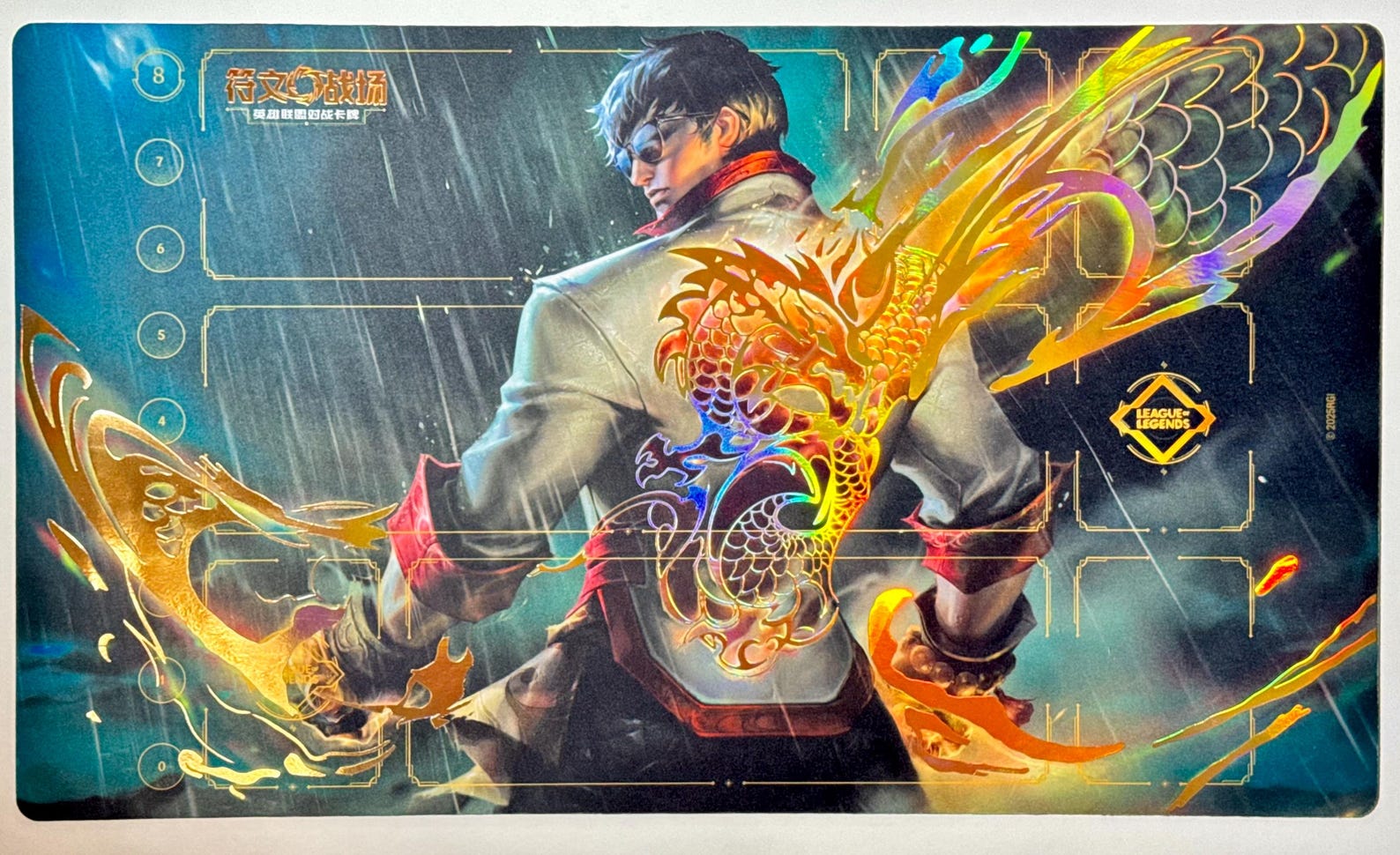 Foil Chinese Lee Sin Playmat –riftbound League of Legends TCG Mat With ...