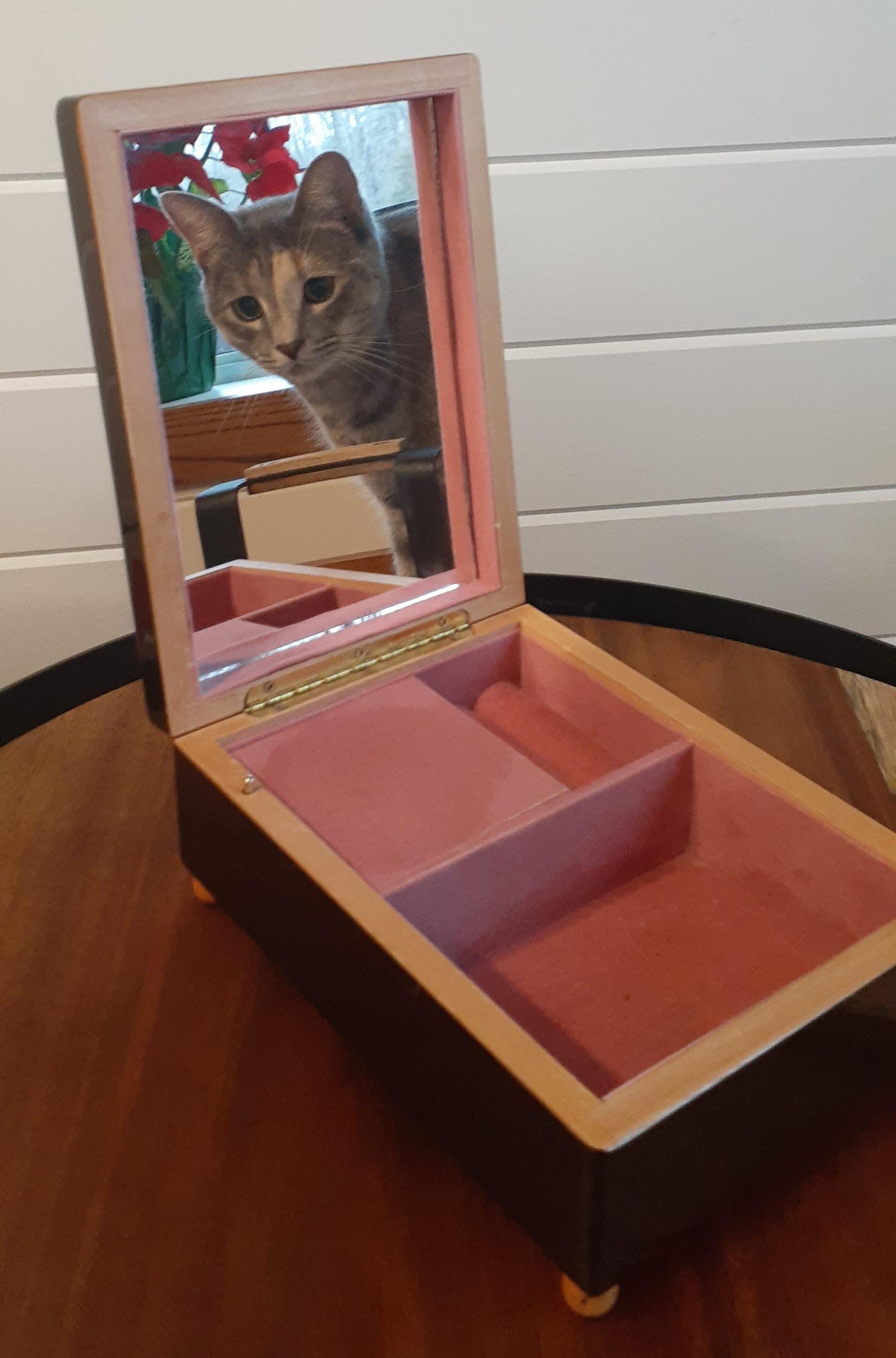 Vintage Black Lacquered Mira Fujita Music Box - Etsy