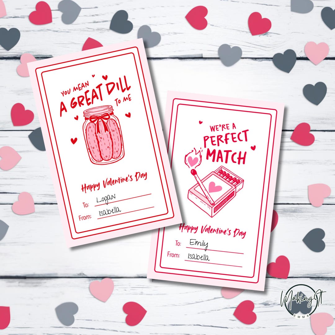 Cheeky Pun Themed Valentine's Template (editable in Canva, Printable ...