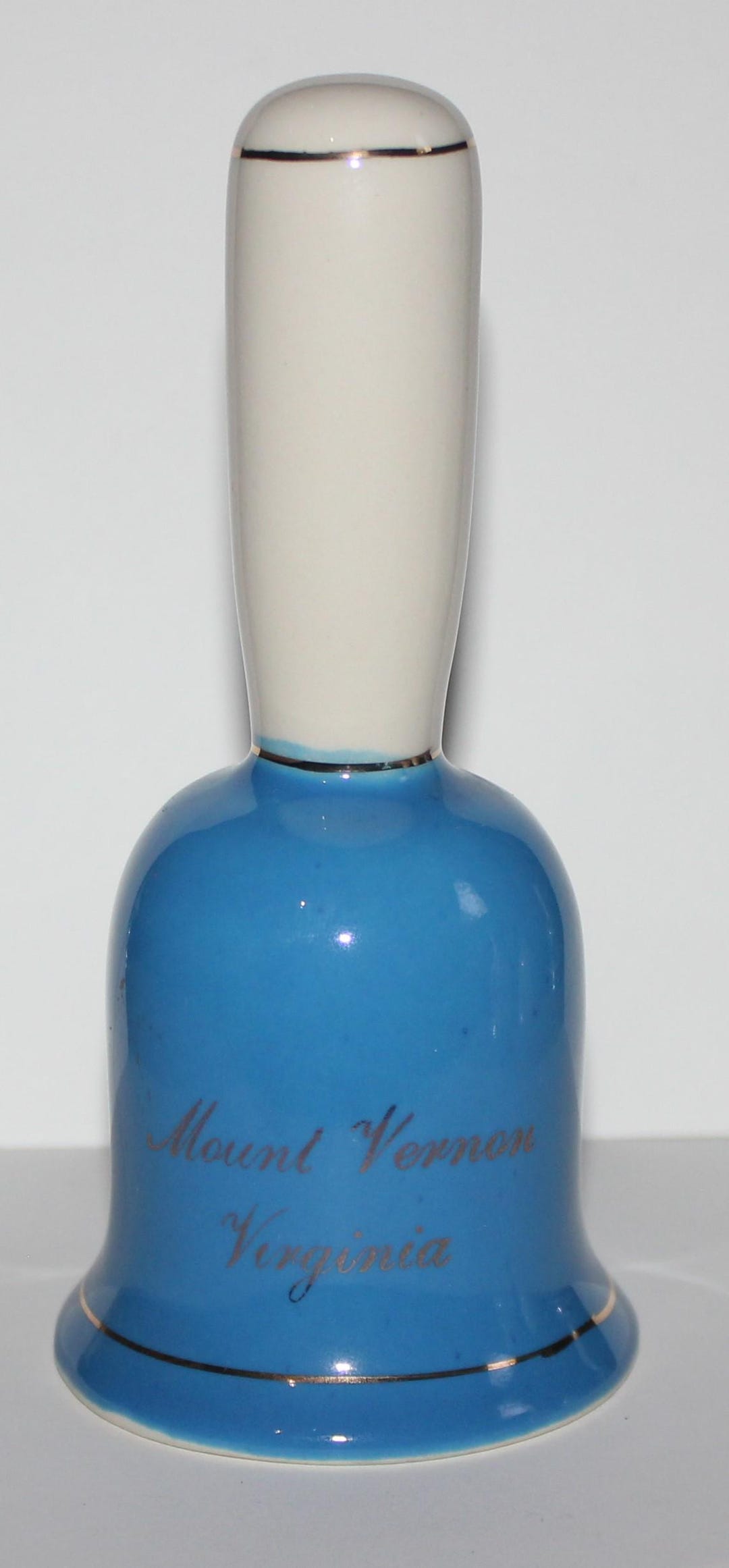 Vintage Mount Vernon Virginia Souvenir Blue and White Bell - Etsy