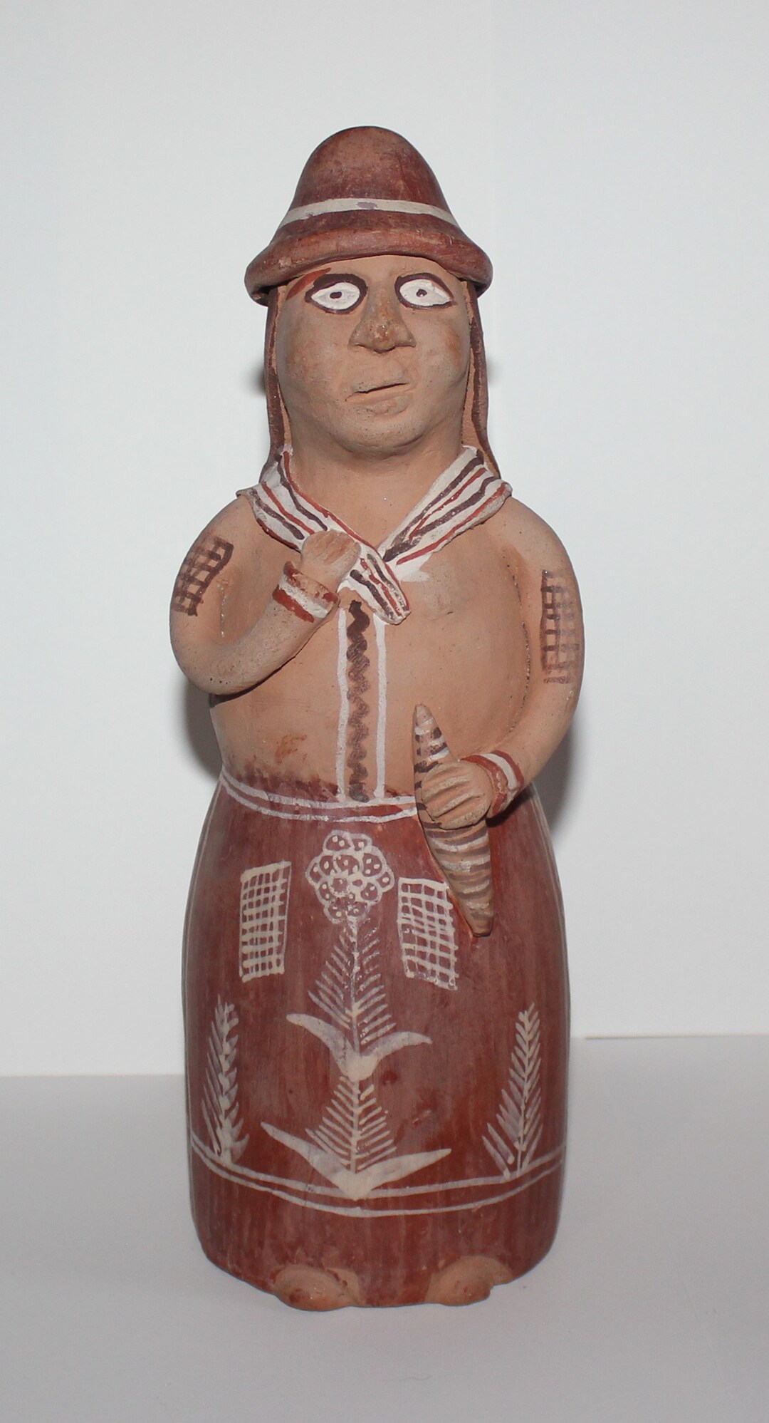 Vintage Raquel's Collection Peru Red Clay Figure - Etsy