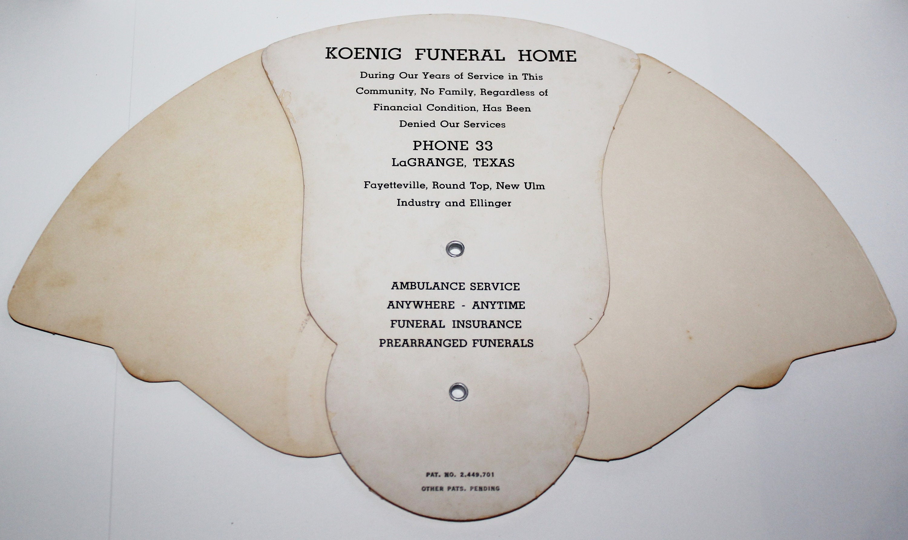 Vintage Funeral Fan, 50s Jesus With Lambs Fan, Koening Funeral Home La ...