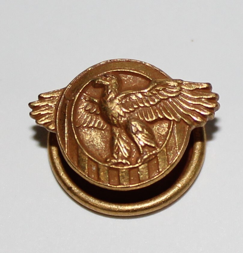 Vintage Brass Military WW2 Ruptured Duck Lapel Pin Button Honorably ...