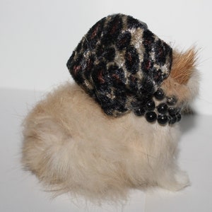 Vintage Bougie Fancy Tabby/orange Cat in Hat Made With Rabbit Fur in ...