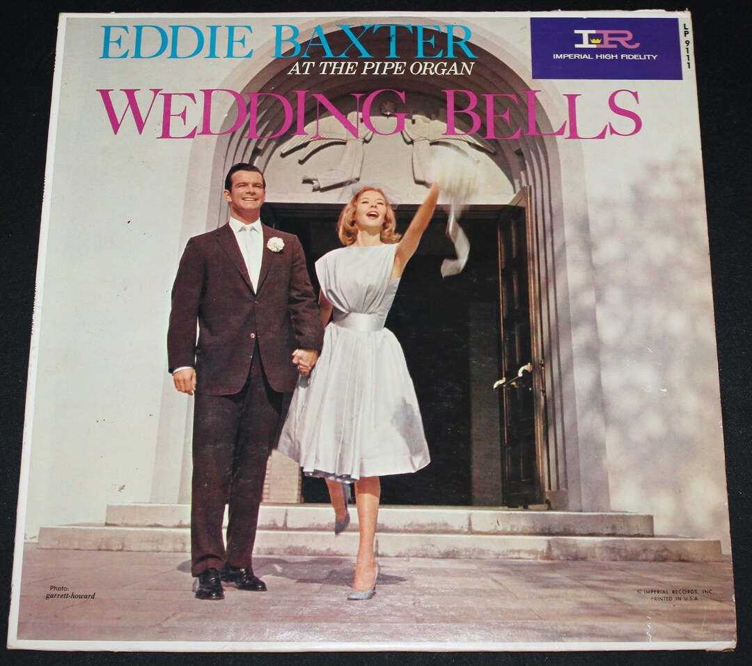 Vintage Eddie Baxter at the Pipe Organ Wedding Bells LP Record, Wedding ...