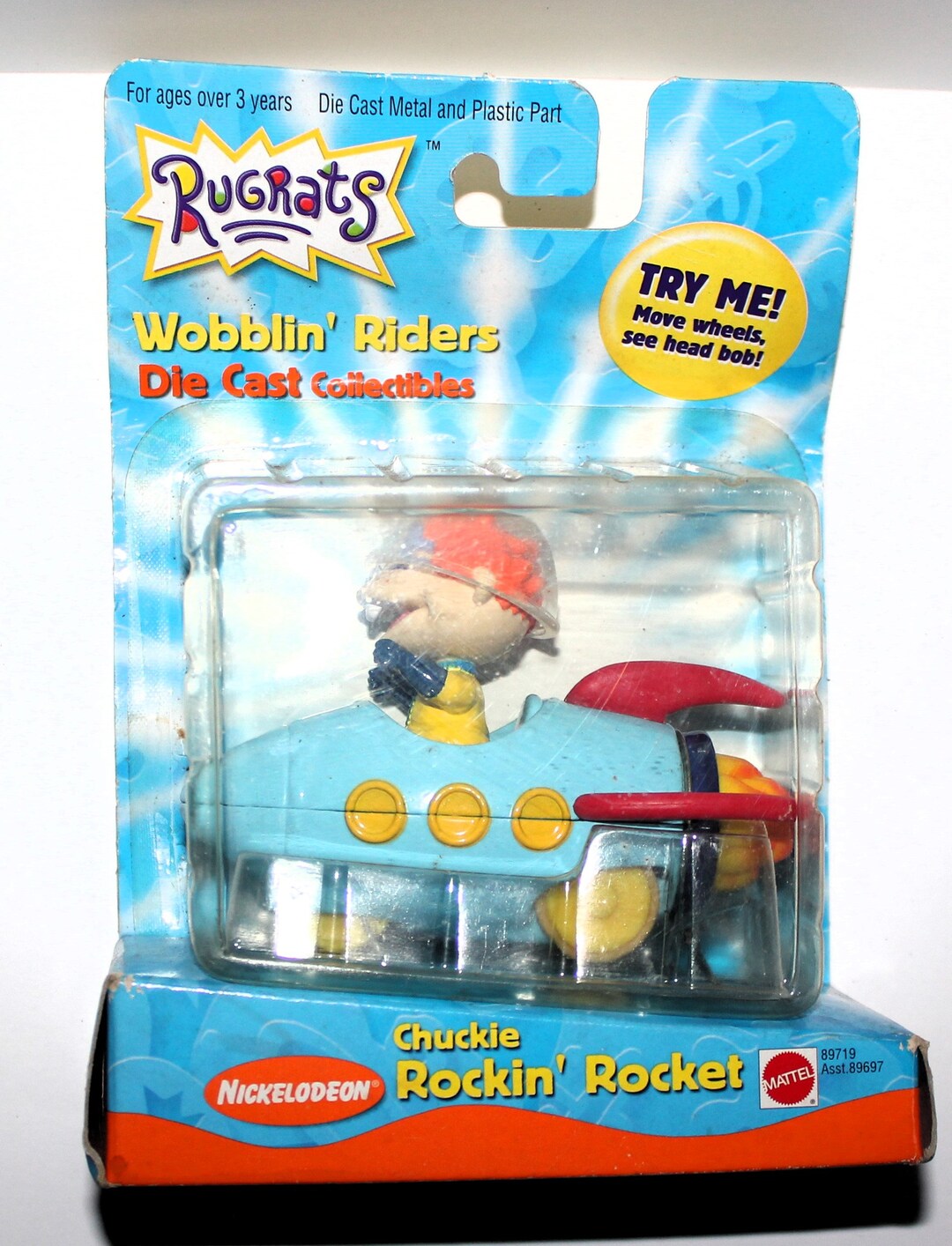 Vintage Rugrats Chuckie Rockin Rocket Die Cast Collectible 90s Cartoon ...