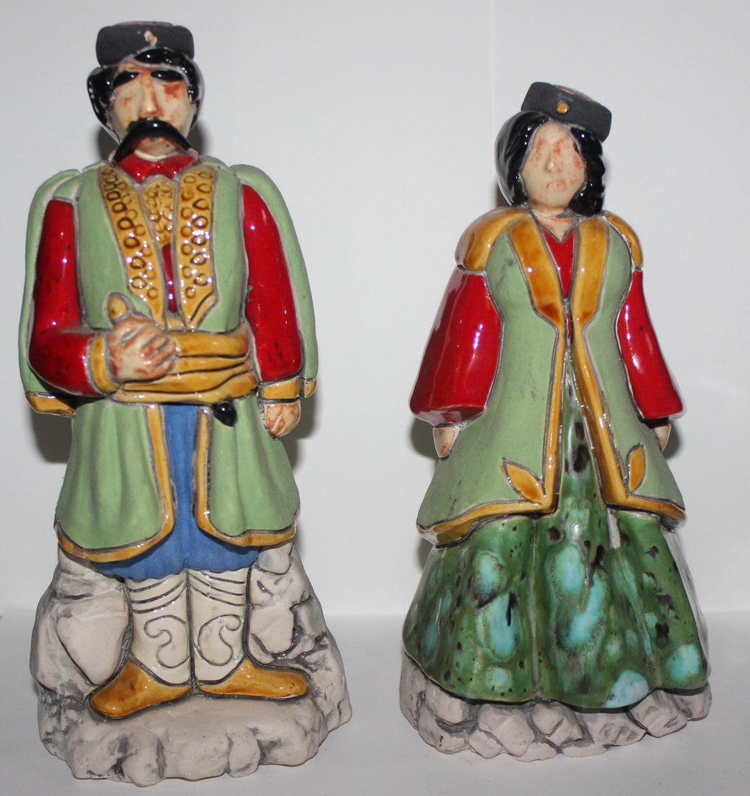 Vintage Balkans Traditional Dress Husband Wife Ceramic Statue - Etsy