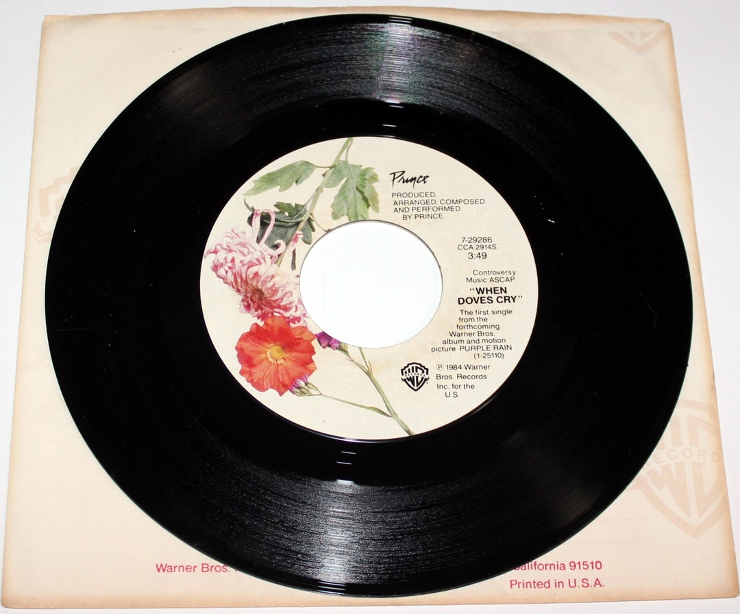 Prince, When Doves Cry, Vintage Jukebox Records, Vintage Rock Music - Etsy