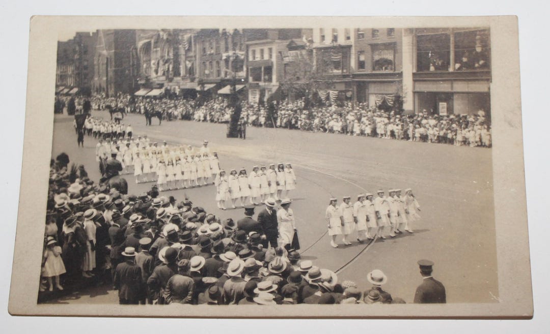 Real Photo Postcard of Nurses on Parade Koenig Studio Ad - Etsy