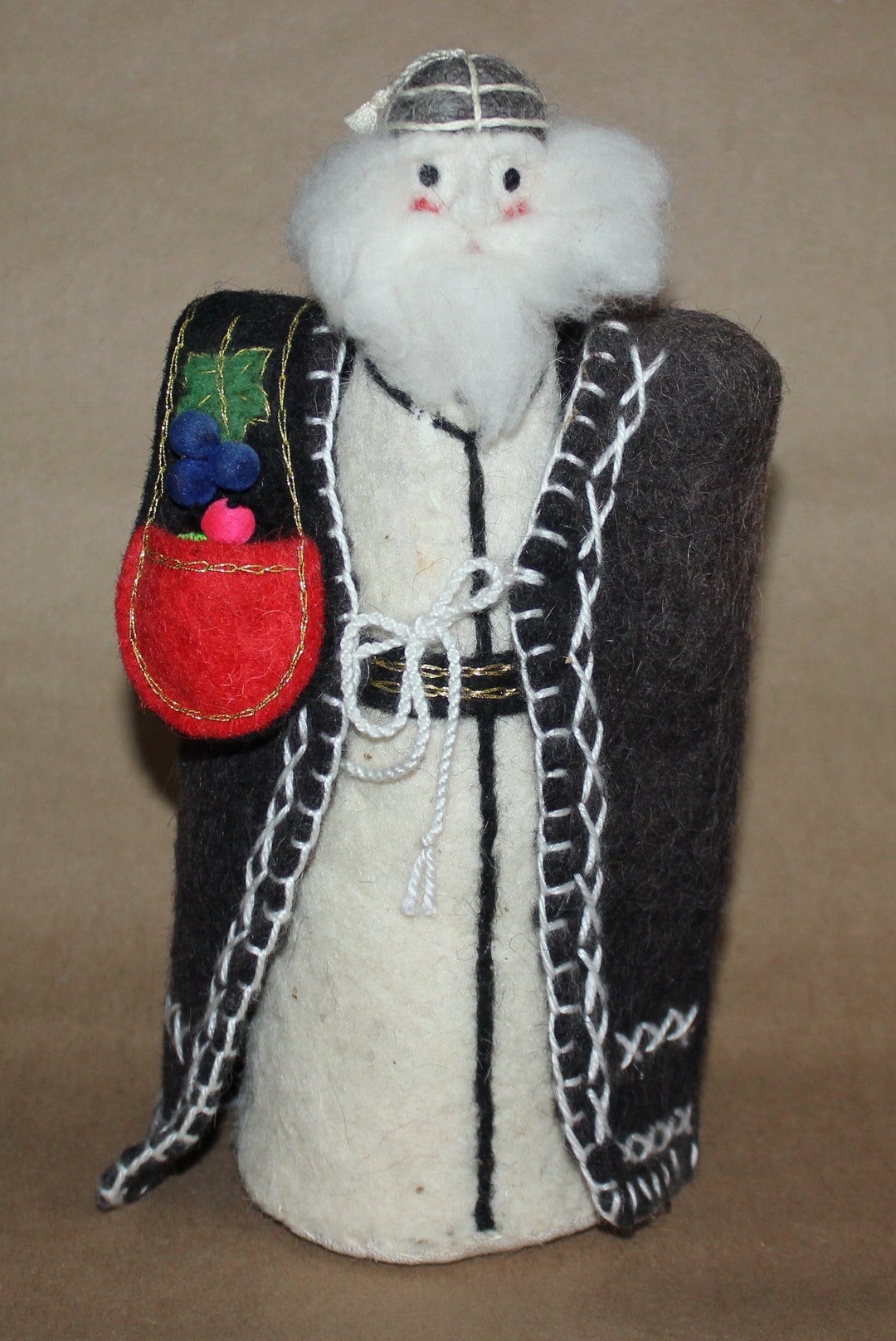 Vintage Felt St Nicholas Standing Doll - Etsy