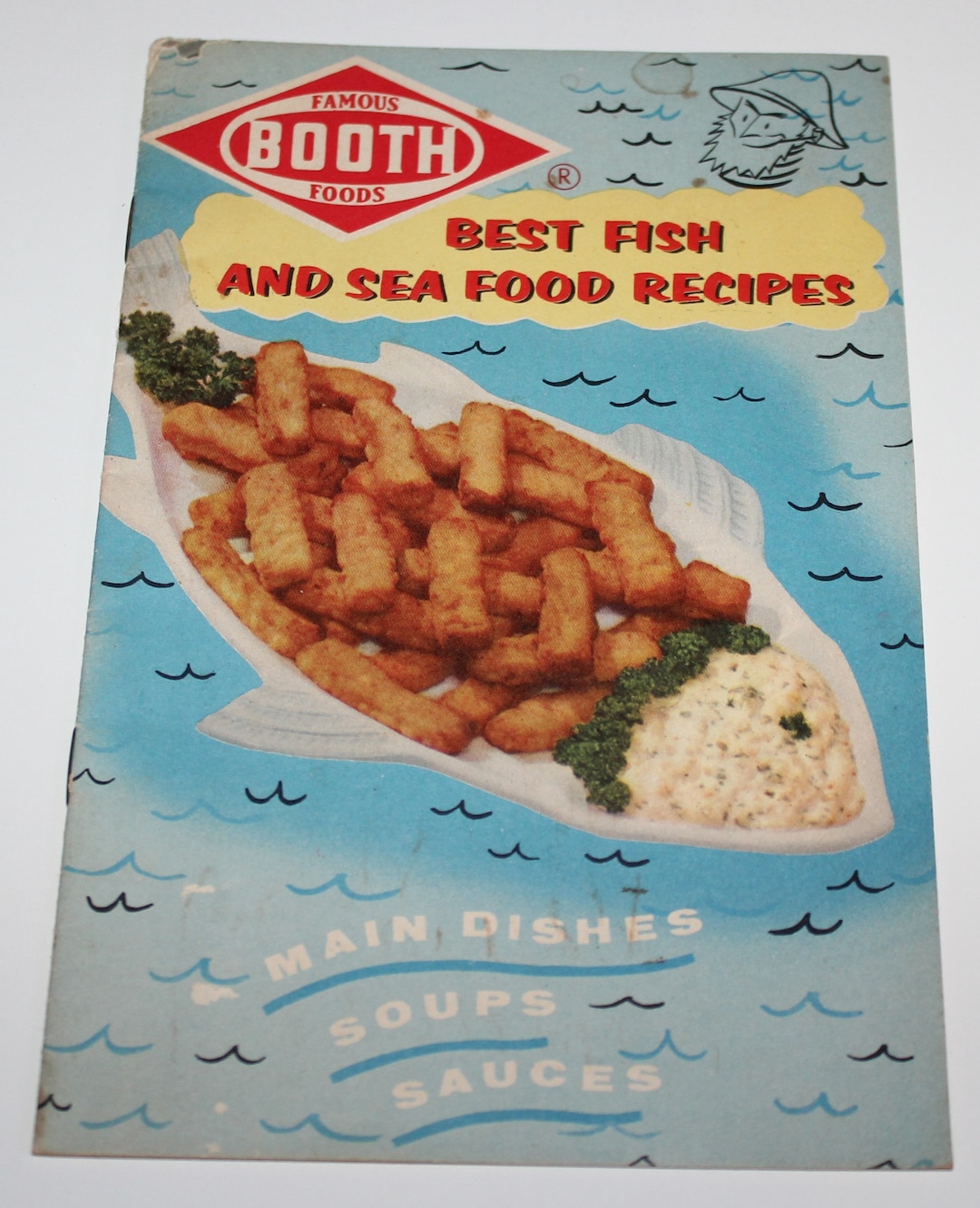 Vintage Famous Booth Foods Best Fish and Seafood Recipes Ad - Etsy