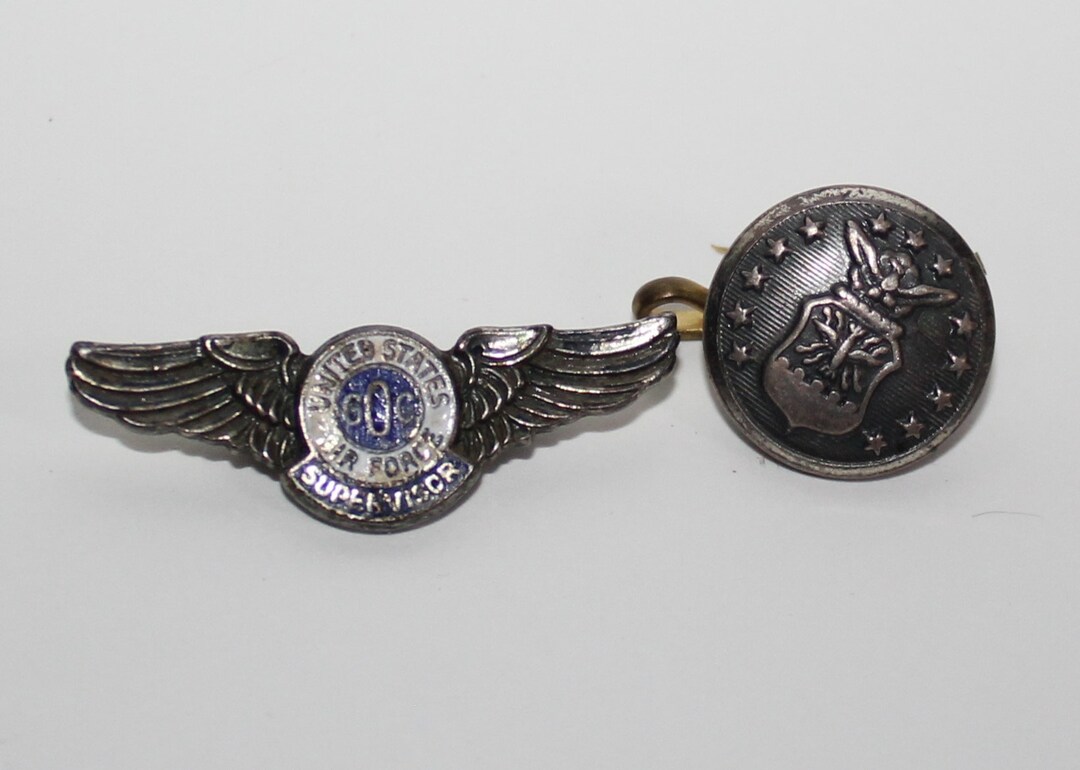 Vintage US Air Force Observer Lapel Pin Uniform Button Military - Etsy