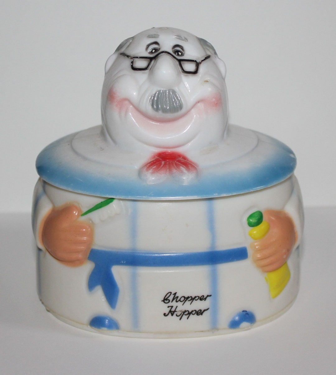 Vintage Chopper Hopper Denture Holder Plastic Teeth Holder Cute Little ...