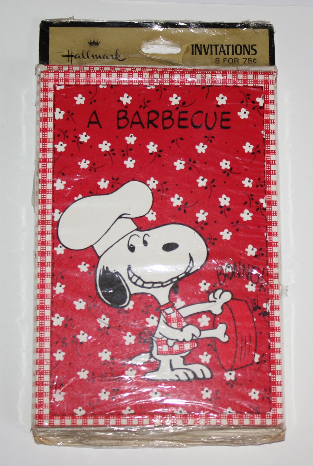Vintage Unopened Snoopy Barbecue Hallmark Invitations - Etsy