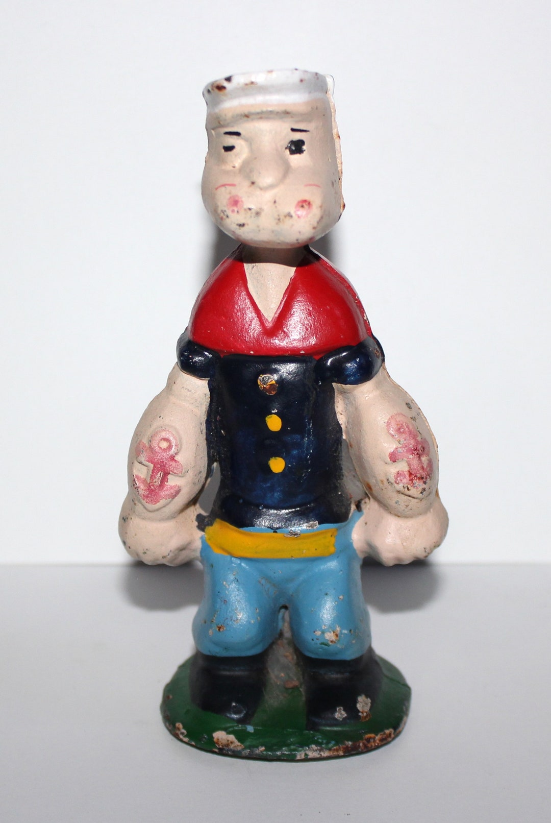 Vintage Popeye the Sailor Man Cast Iron Piggy Bank - Etsy