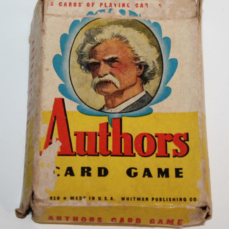 Authors Card Game - Etsy