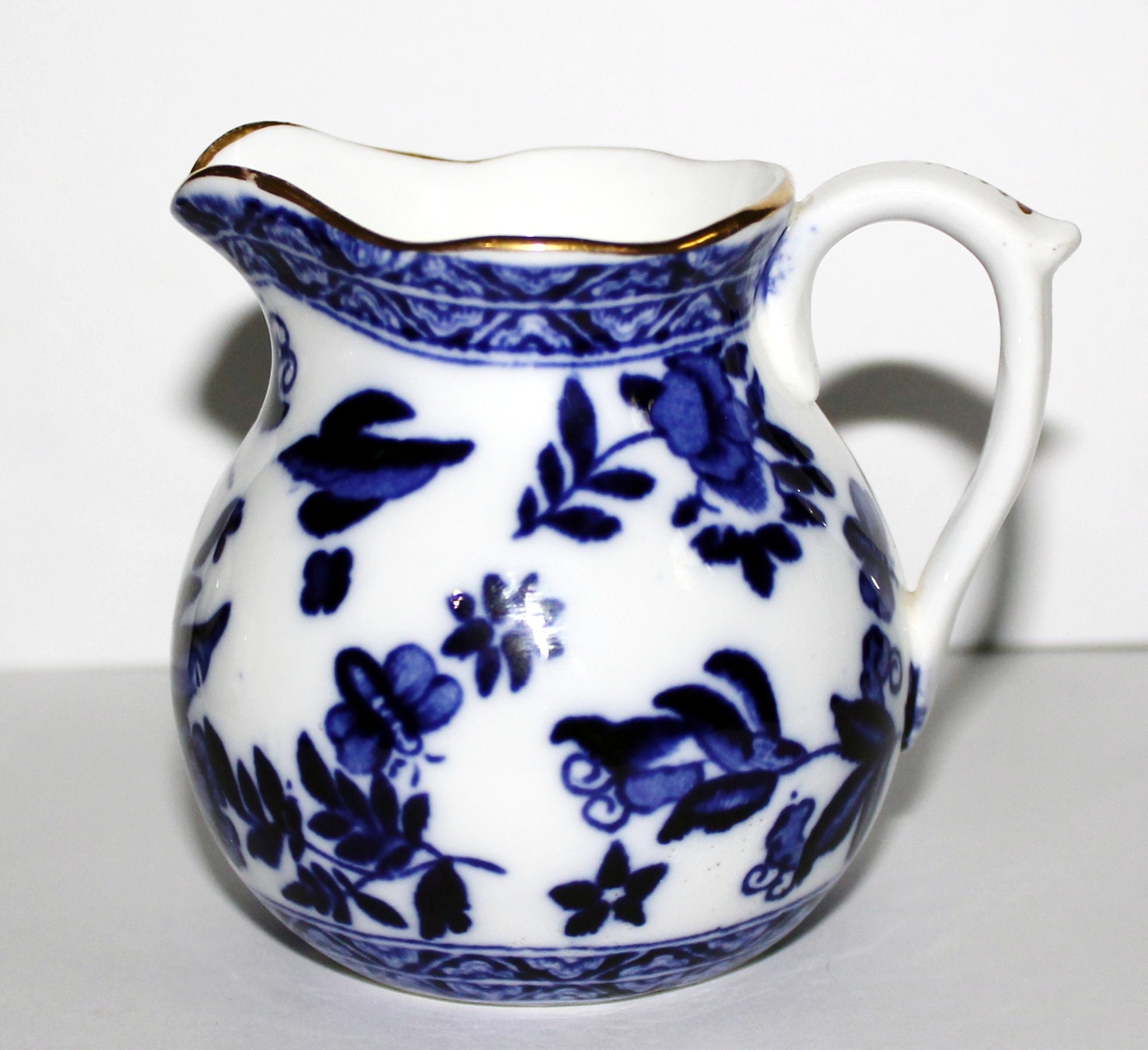 Vintage Coalport, Old Coalport Blue Pattern Creamer - Etsy