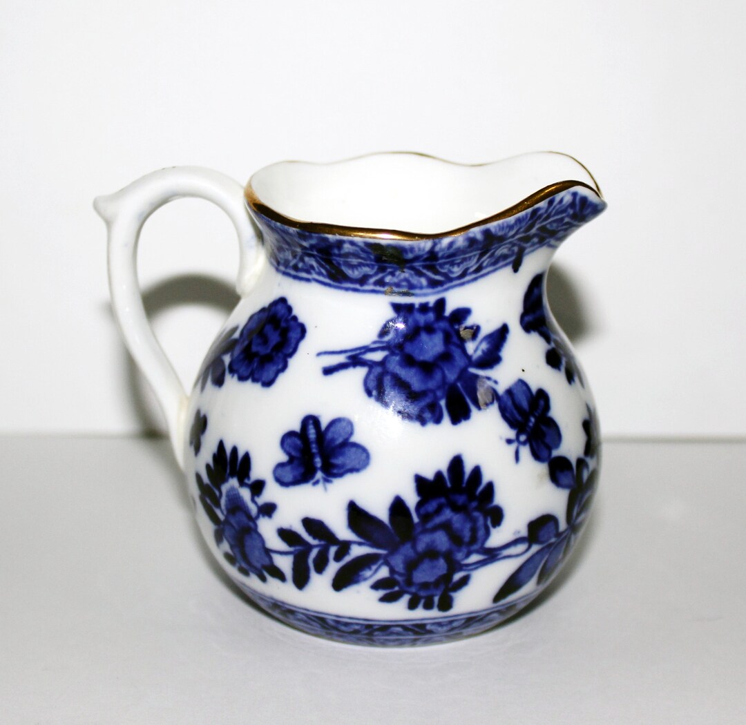 Vintage Coalport, Old Coalport Blue Pattern Creamer - Etsy