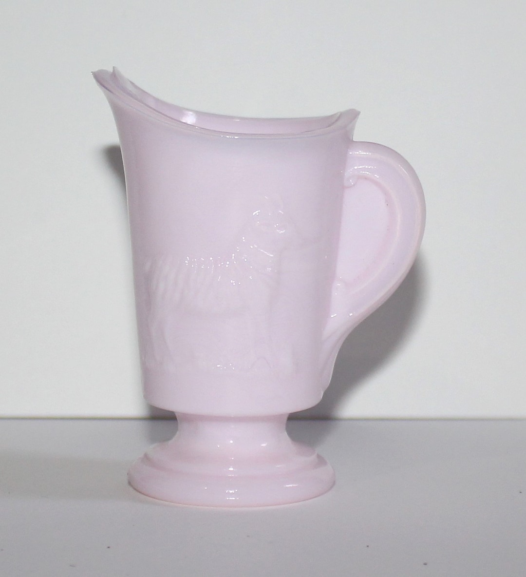 Vintage Lamb Pink Creamer Boyd Art Glass Pink Slag Children's Set - Etsy