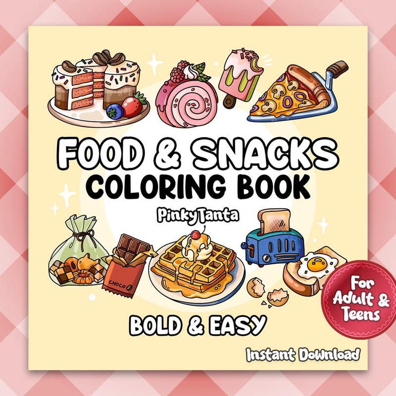 Food Coloring Book - Etsy