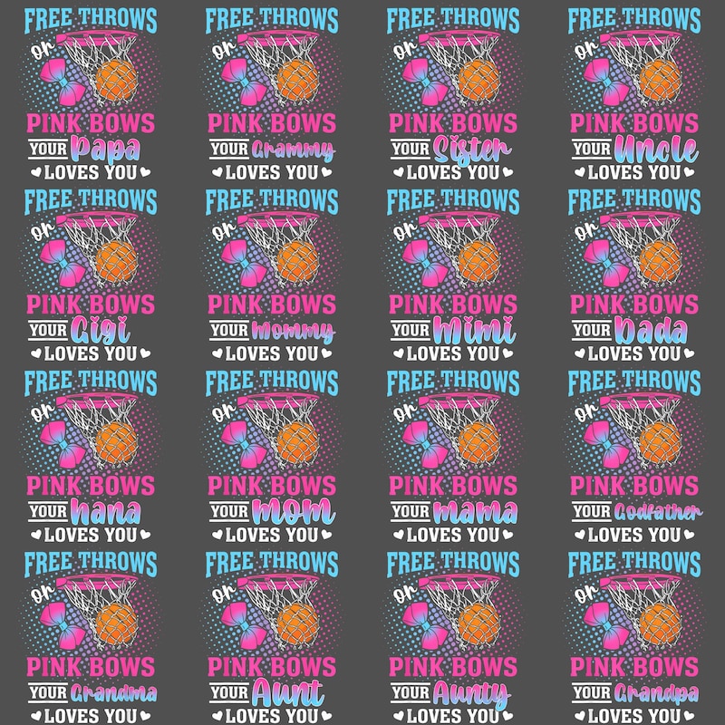 Pink Basketball Bow Png - Etsy